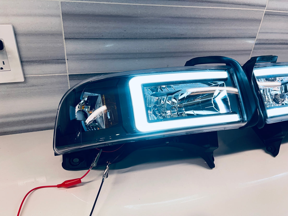94-98 Dodge Ram DRL led Headlights "C Style" – RZ Lightz