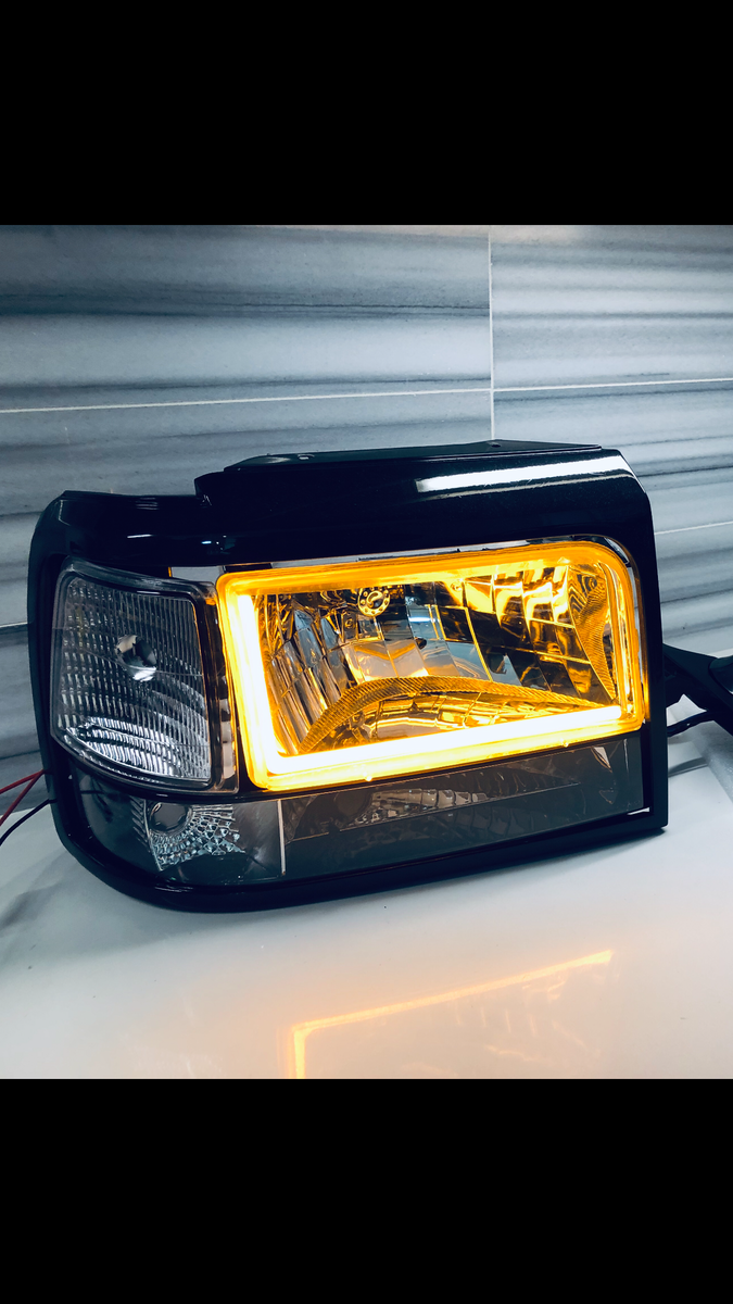 92-96 Ford F-150 DRL Headlights – RZ Lightz