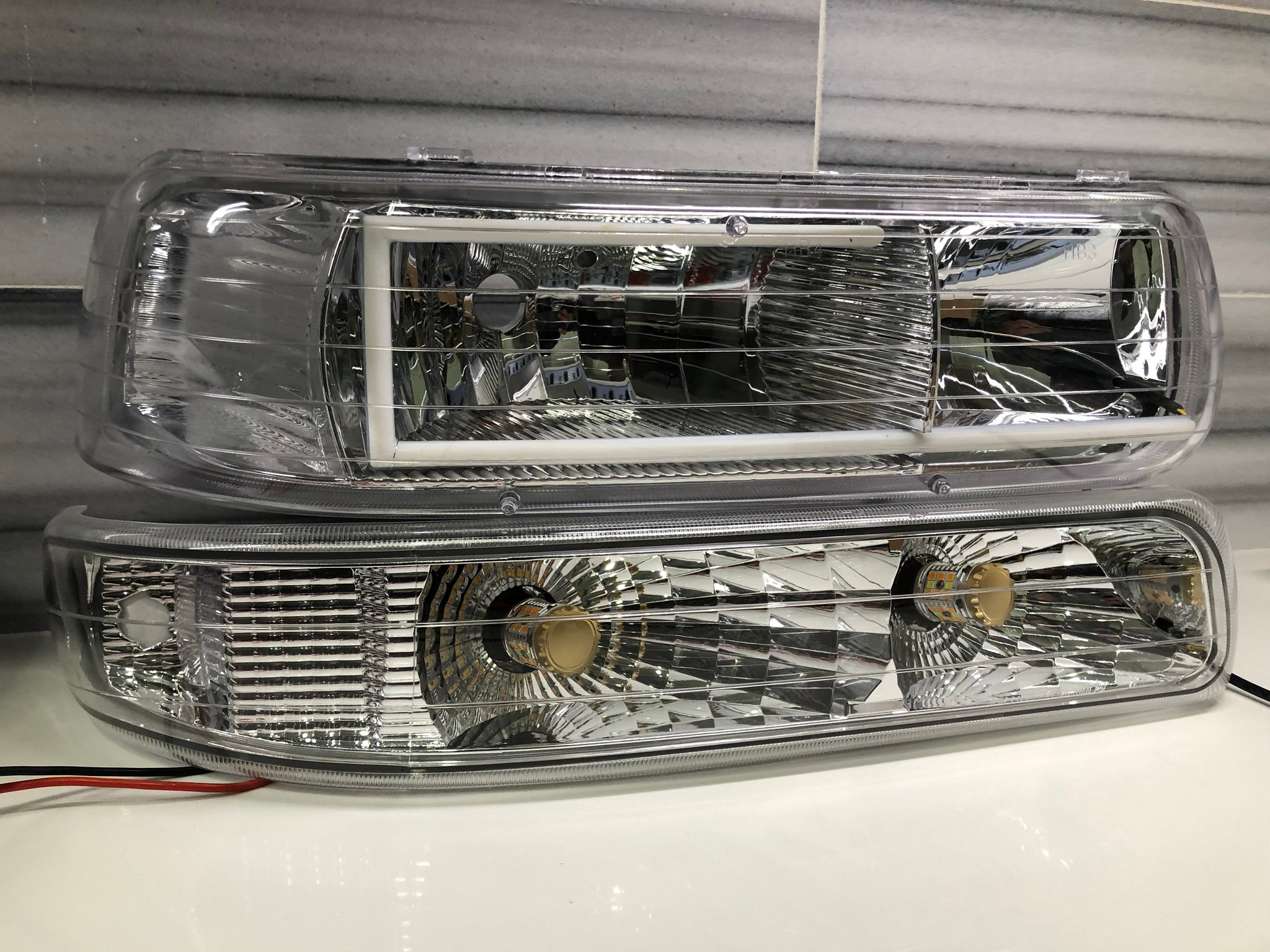 99-02 Silverado drl headlights new style – RZ Lightz